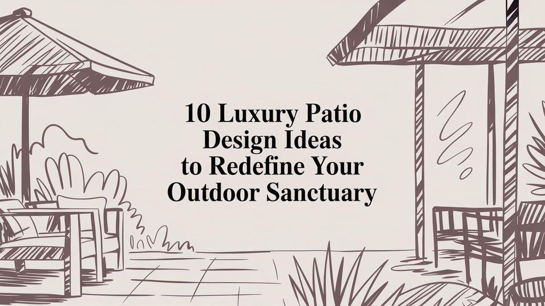10 Luxury Patio Design Ideas to Redefine Your Outdoor Sanctuary | Urban ...